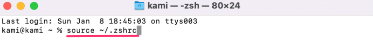 zshrcファイルの作成】MacでzshのPATHの通し方/環境変数の追加【.zshrcファイルの更新】 | kamiblog